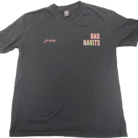 Bad Habit | Shirts | Bad Habits Streetwear Brand Tshirt Black Tee Size ...